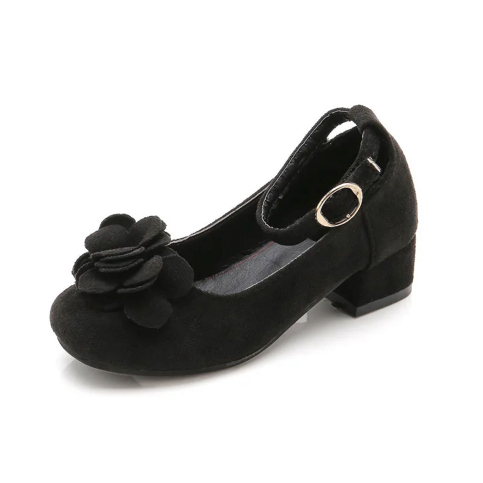 Girls Party Shoes High Heeled Fashion Princess with Flowers Sweet Chic ...