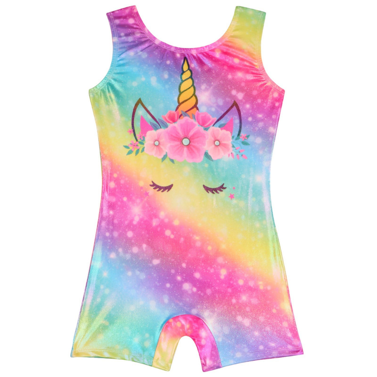 Girls' Performance Costume Ballet Dance Gymnastics Jumpsuit Flat Angle ...