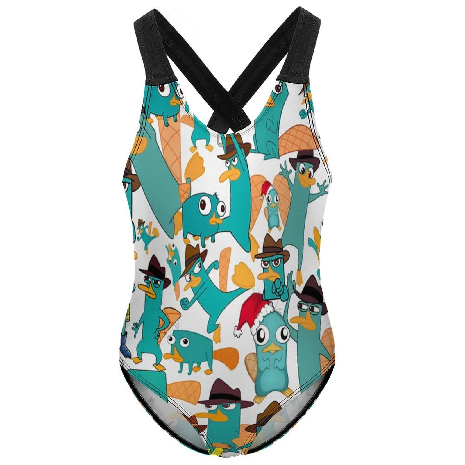 Girls Phi-Neas Friend Ferb0 One Piece Swimsuits Quick Dry Swimwear ...