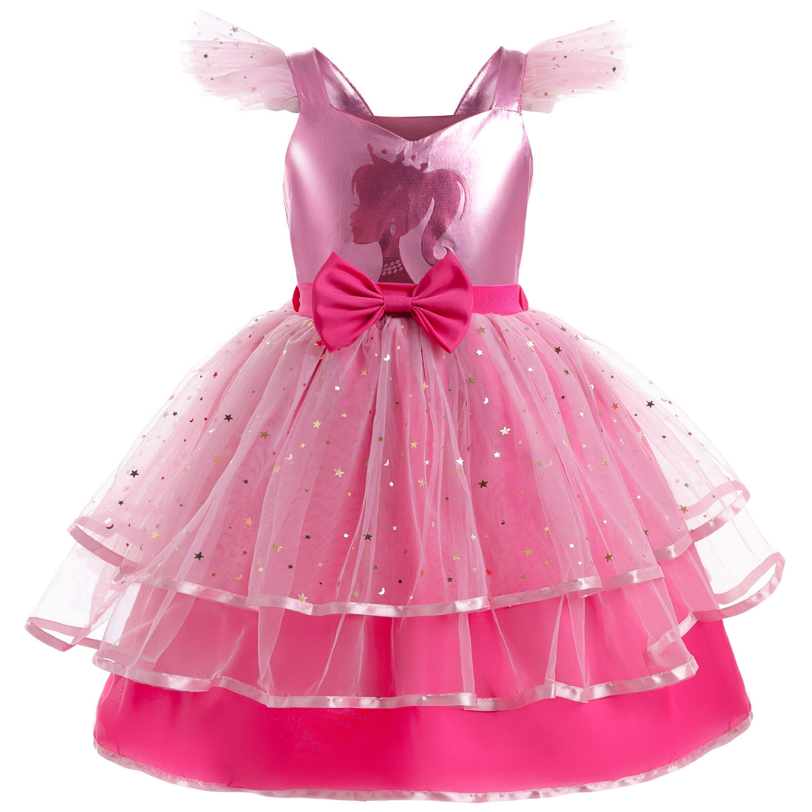 Girls Pink Costume Dress Movie Cosplay Dress up Birthday Outfits for 4 ...