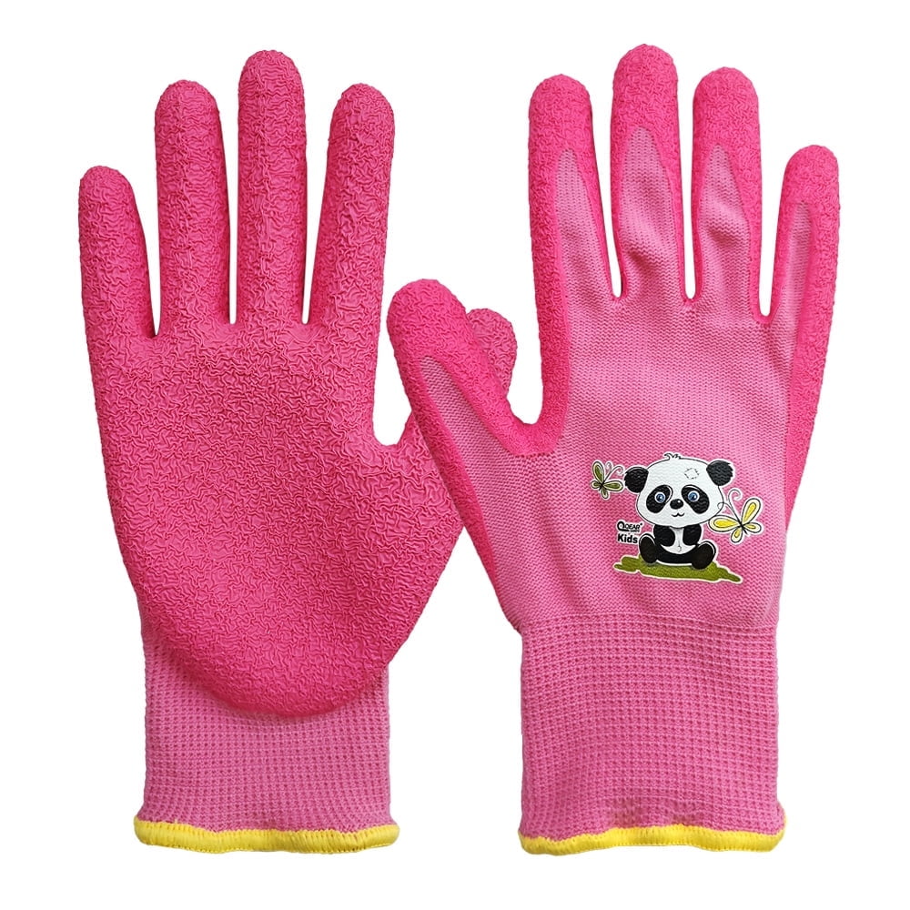 Girls Pink Garden Gloves,7-9 Years old,DIY, Kindergarten,Outdoor, Soft ...
