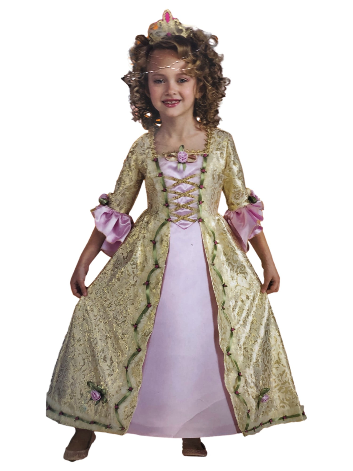 Girls Pink & Gold Enchanting Princess Dress Halloween Costume Large (10 ...