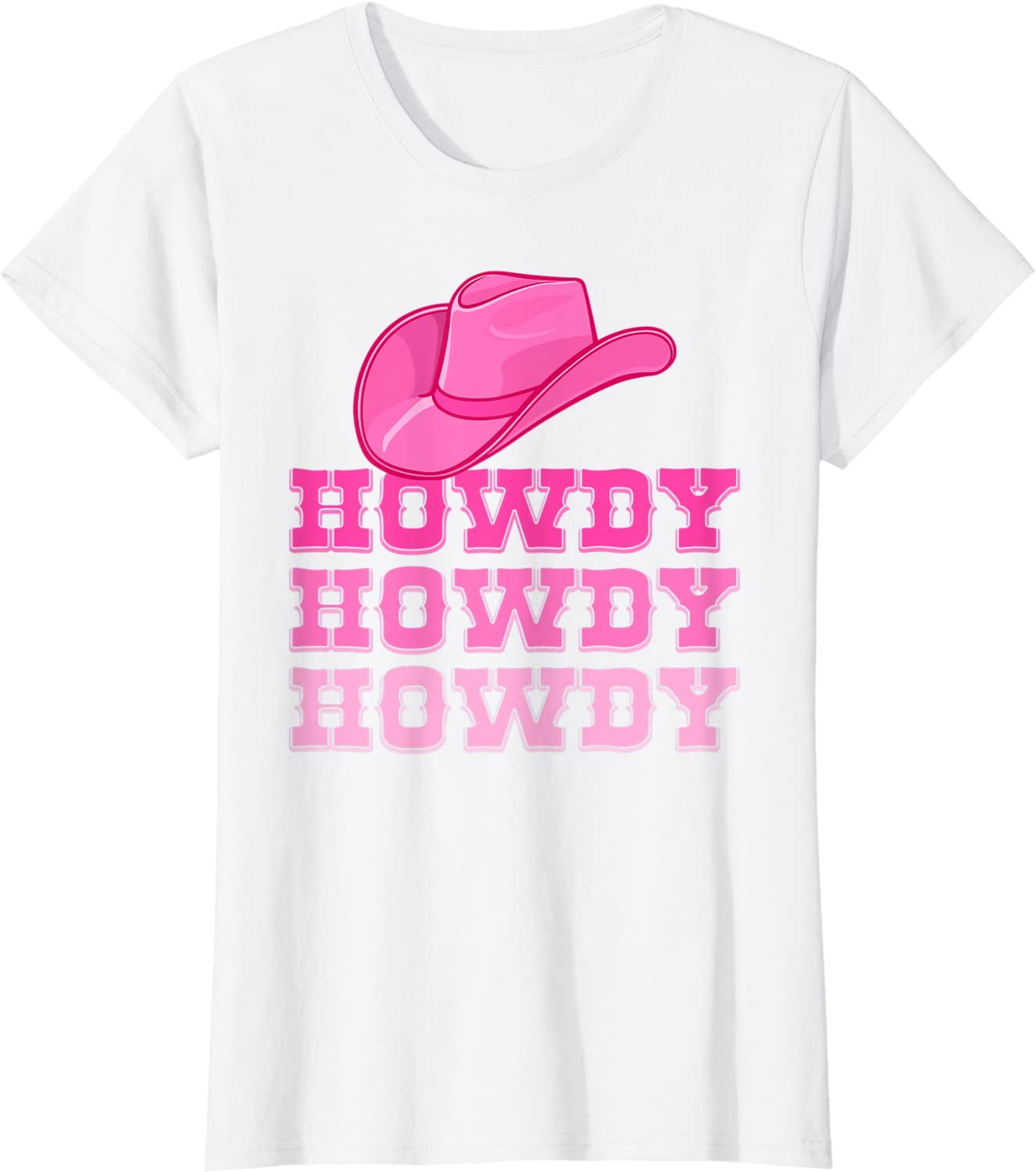 Girls Pink Howdy Shirt Cowgirl Western Country Rodeo T-Shirt - Walmart.com