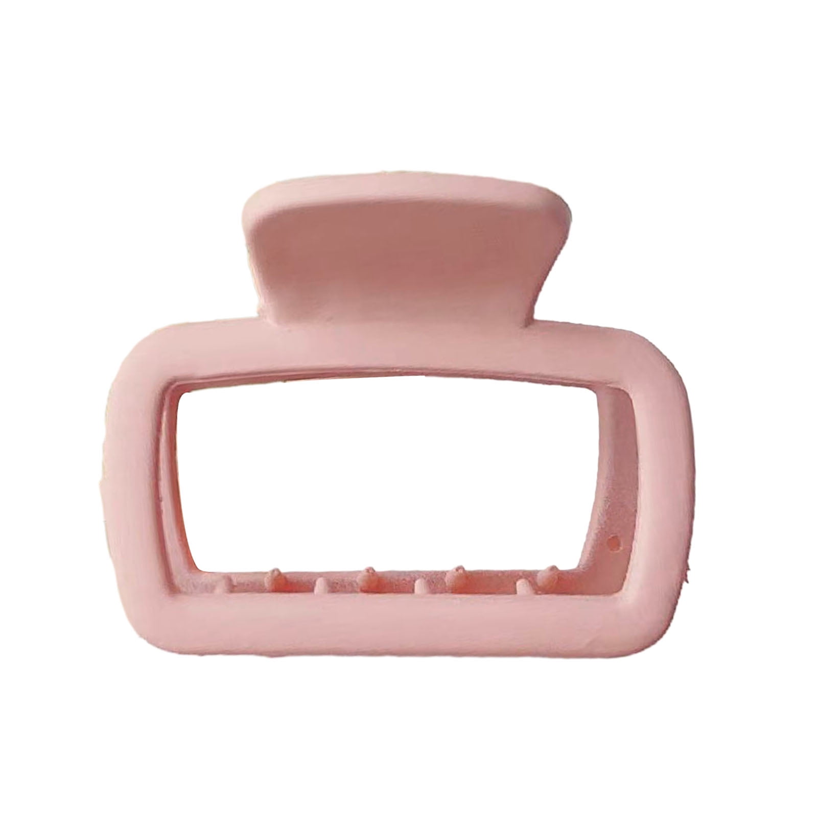 Girls Plastic Hair Claw Candy Color Geometric Shape Back Head Hair Clip ...