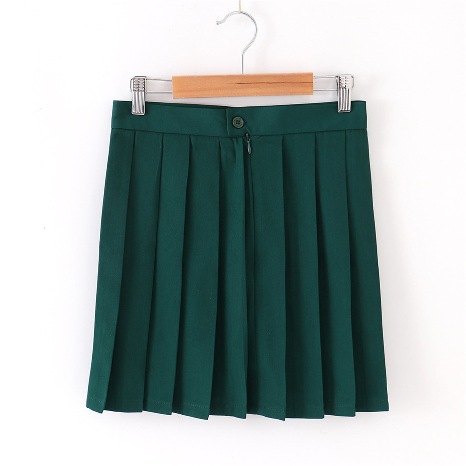 Girls' Pleated A-Line Skirt Solid Color Short Skirt Soft Breathable ...