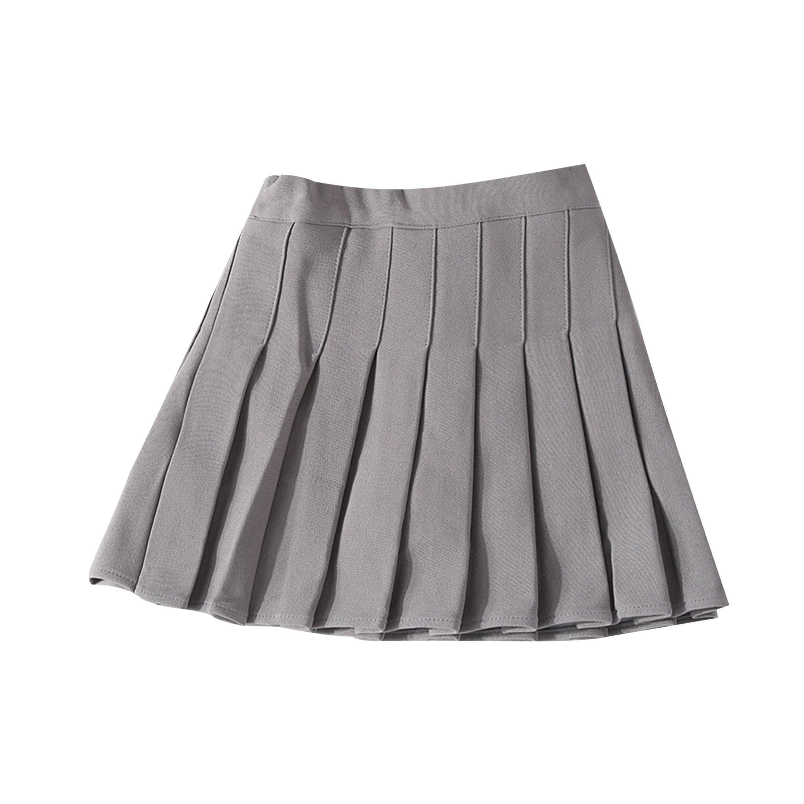 Girls Pleated Mini Skirt High Waisted A Line Cute Tennis Skirt School