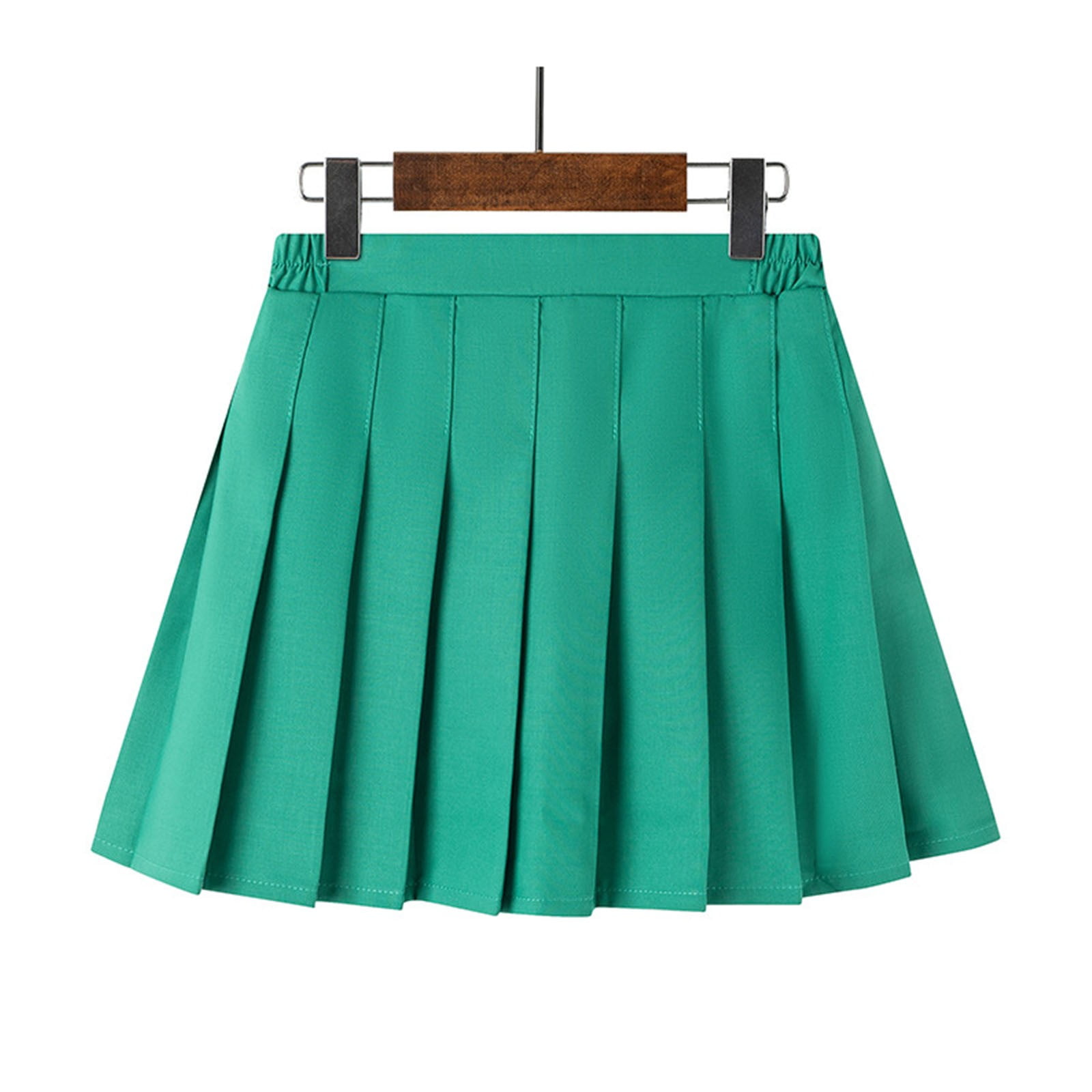 Girls Pleated Skirt Built in Shorts Leggings Children's Elastic Waist ...