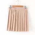 Girls' Pleated Skirt Fashion College Style Girls' Half Body Skirt Solid ...