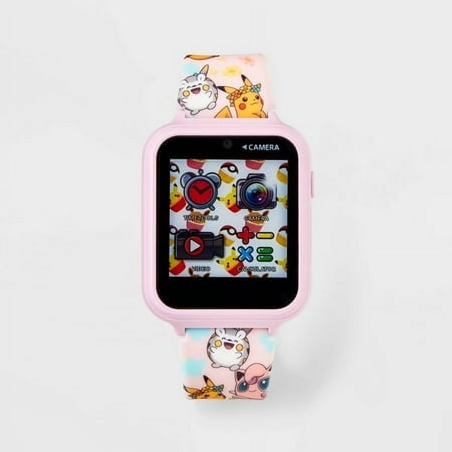 Girls' Pokemon Interactive Smartwatch - Light Pink - Walmart.com
