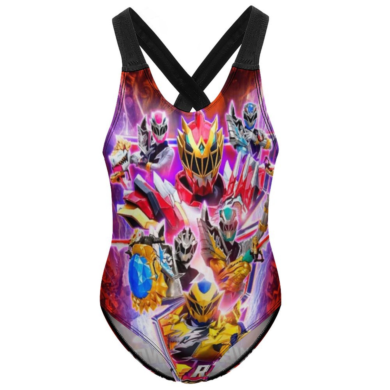 Girls Power Rangers One Piece Swimsuit Bathing Suit Beachwear - Walmart.com