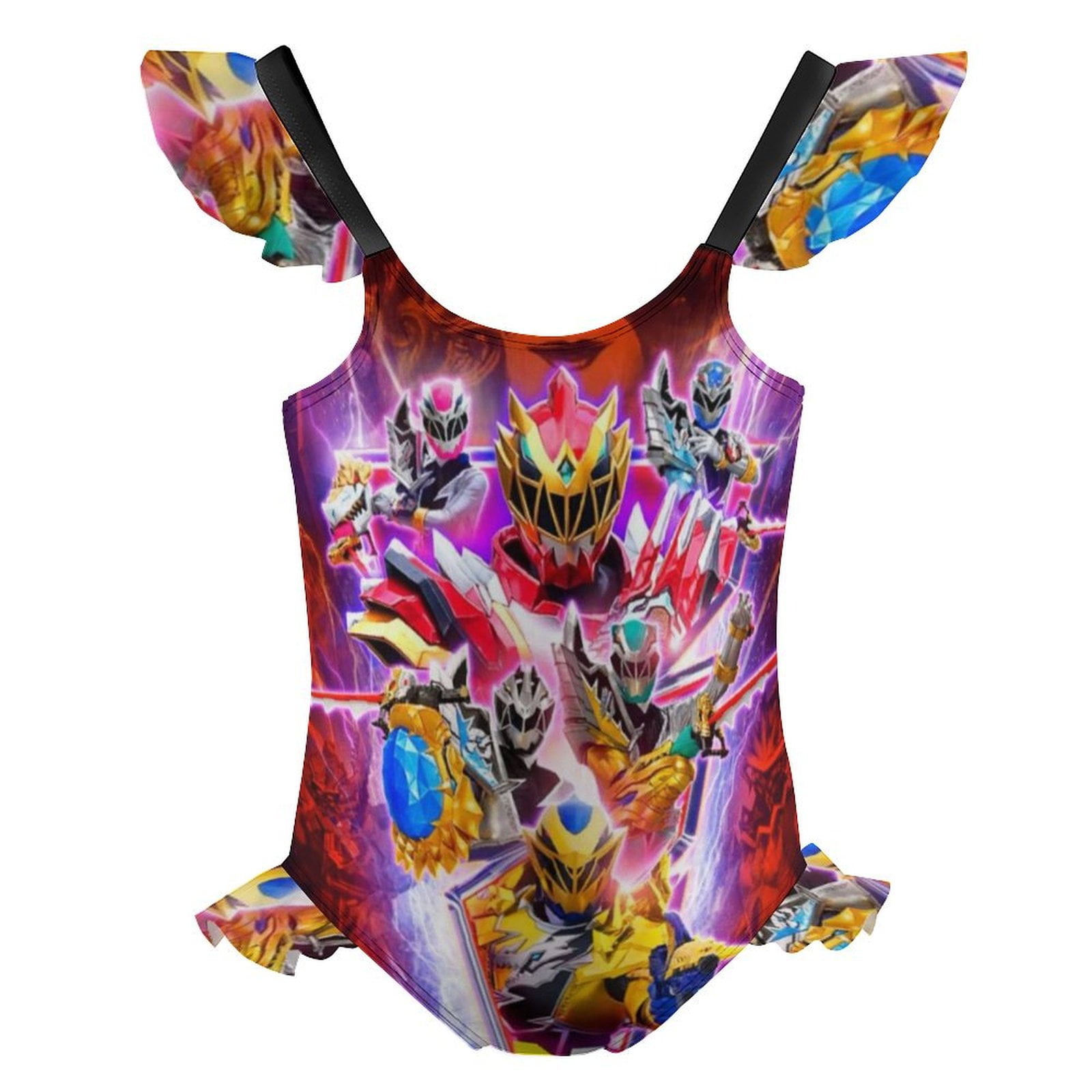 Girls Power Rangers One Piece Swimsuit Bathing Suit Beachwear - Walmart.com