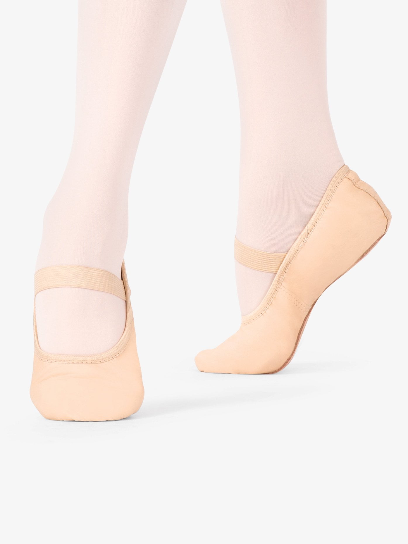 Girls Premium Leather Full Sole Ballet Shoes - Walmart.com