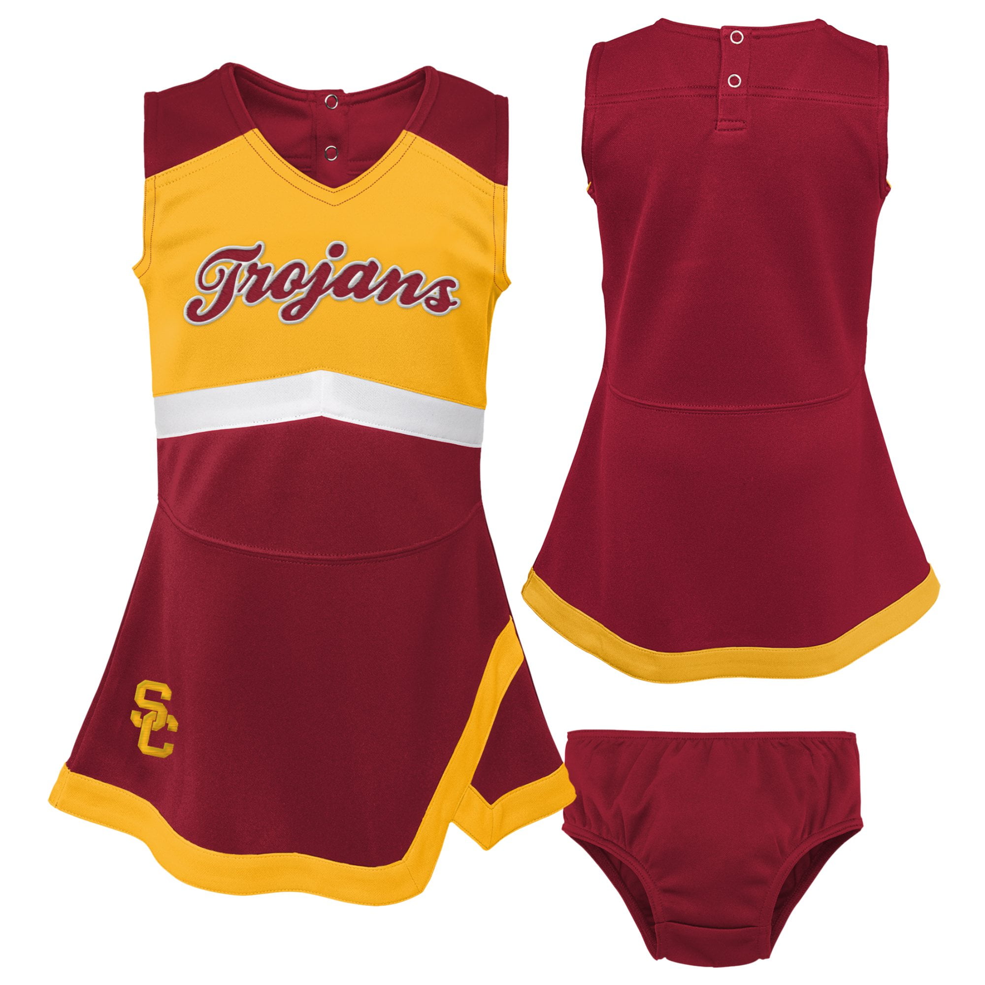 Girls Preschool Cardinal/Gold USC Trojans Two-Piece Cheer Captain ...