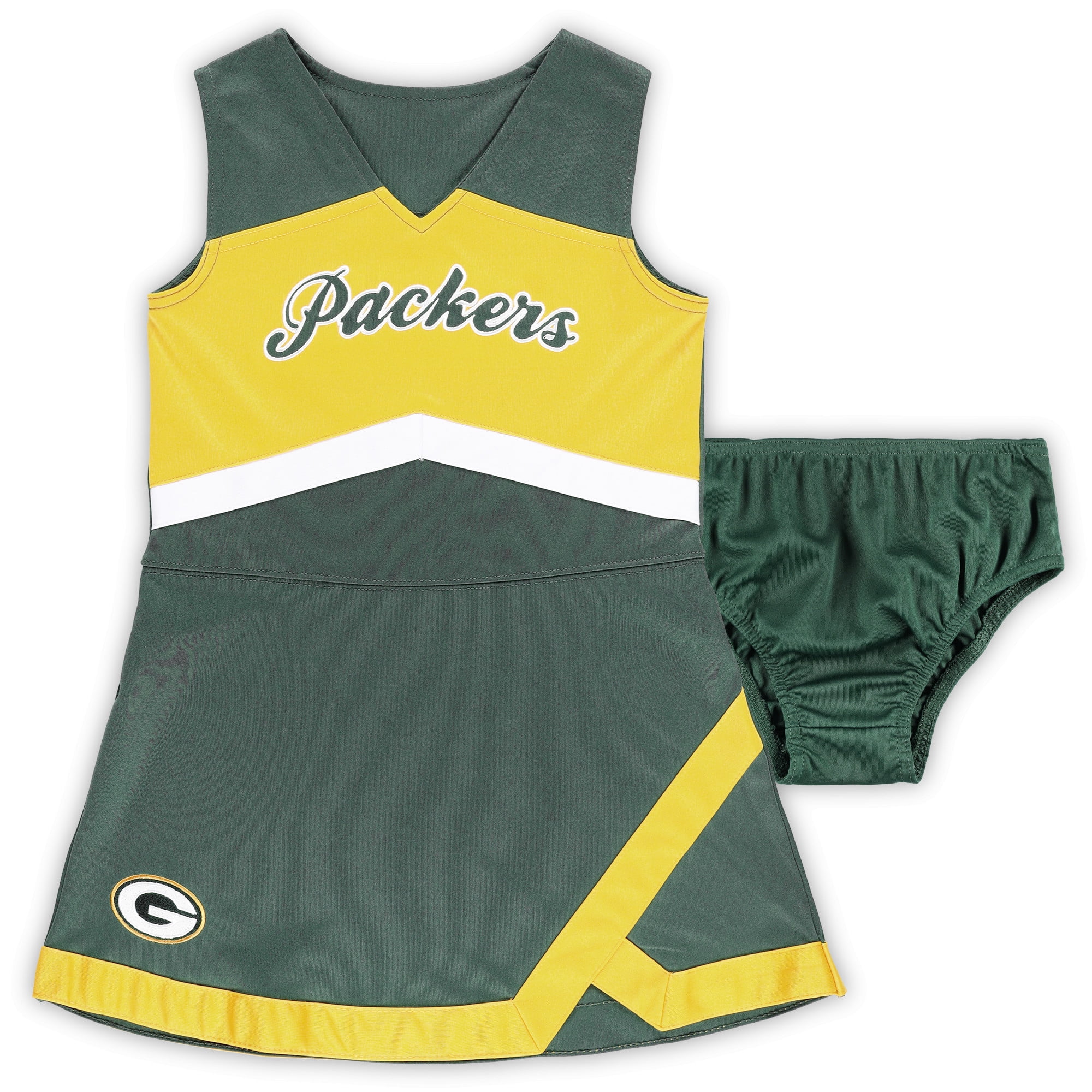Girls Preschool Green Green Bay Packers Two-Piece Cheer Captain Jumper ...