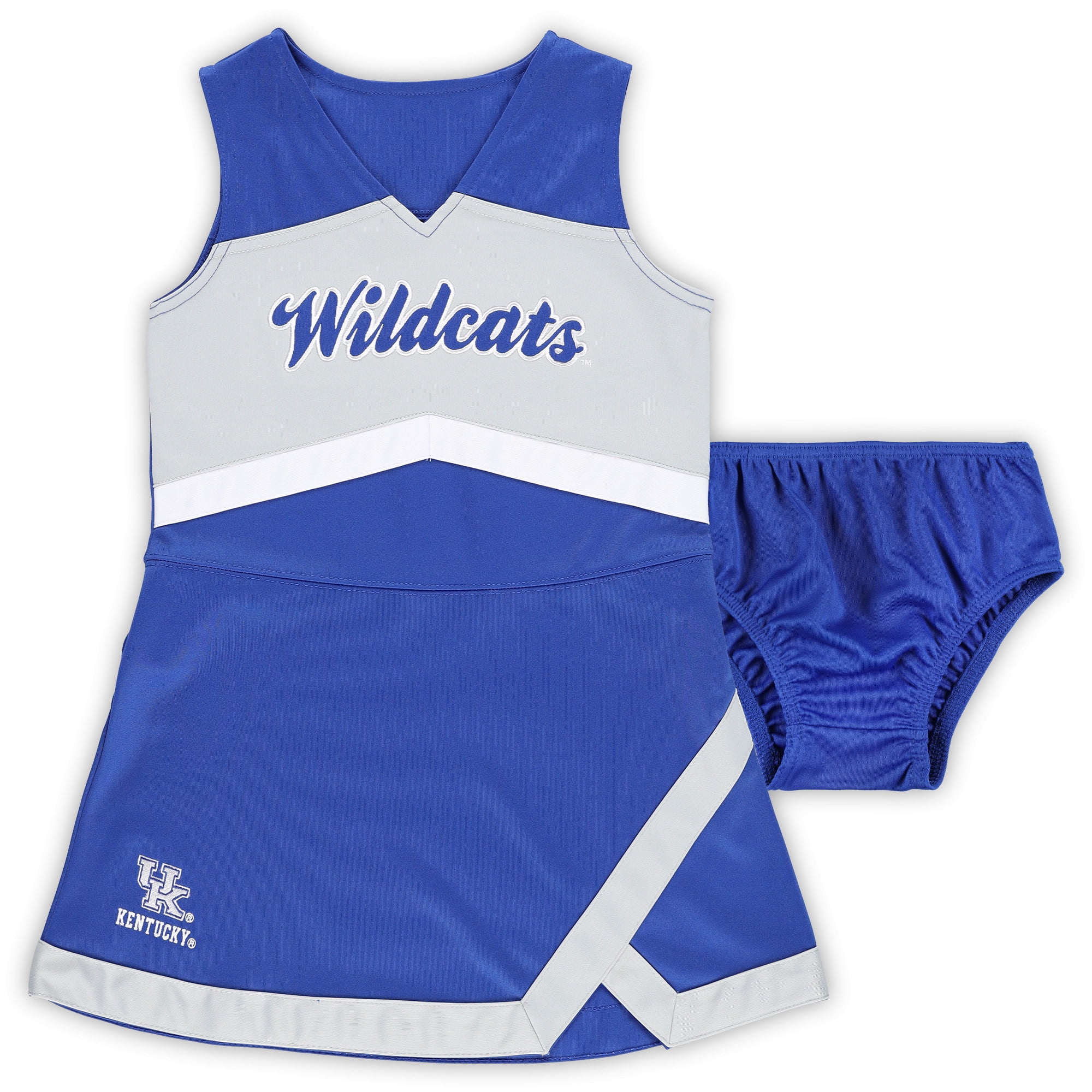 Girls Preschool Royal/Gray Kentucky Wildcats Two-Piece Cheer Captain ...