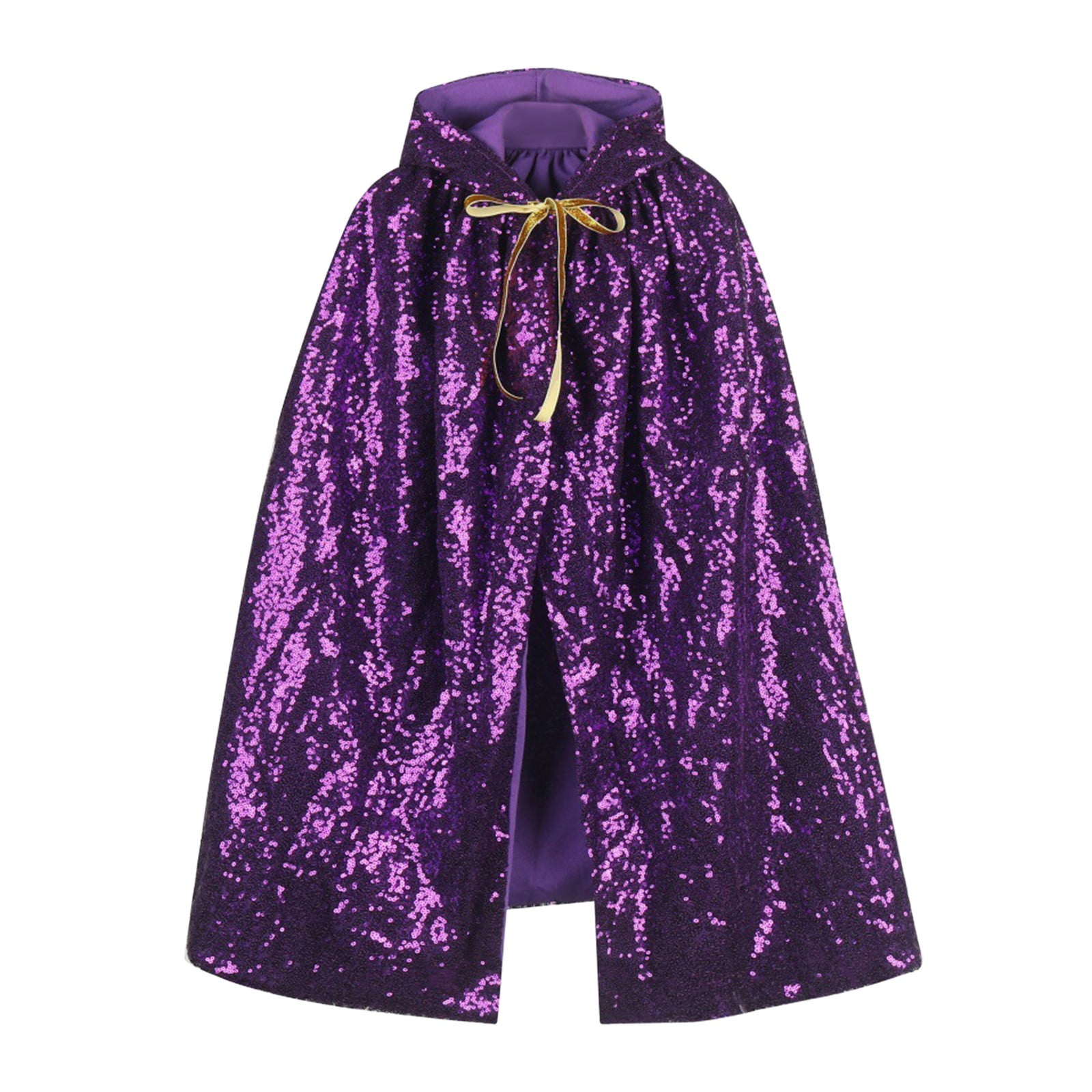 Girls Princess Cape Cloaks Sequins Sparkly Cloaks Kids Hooded Cape ...