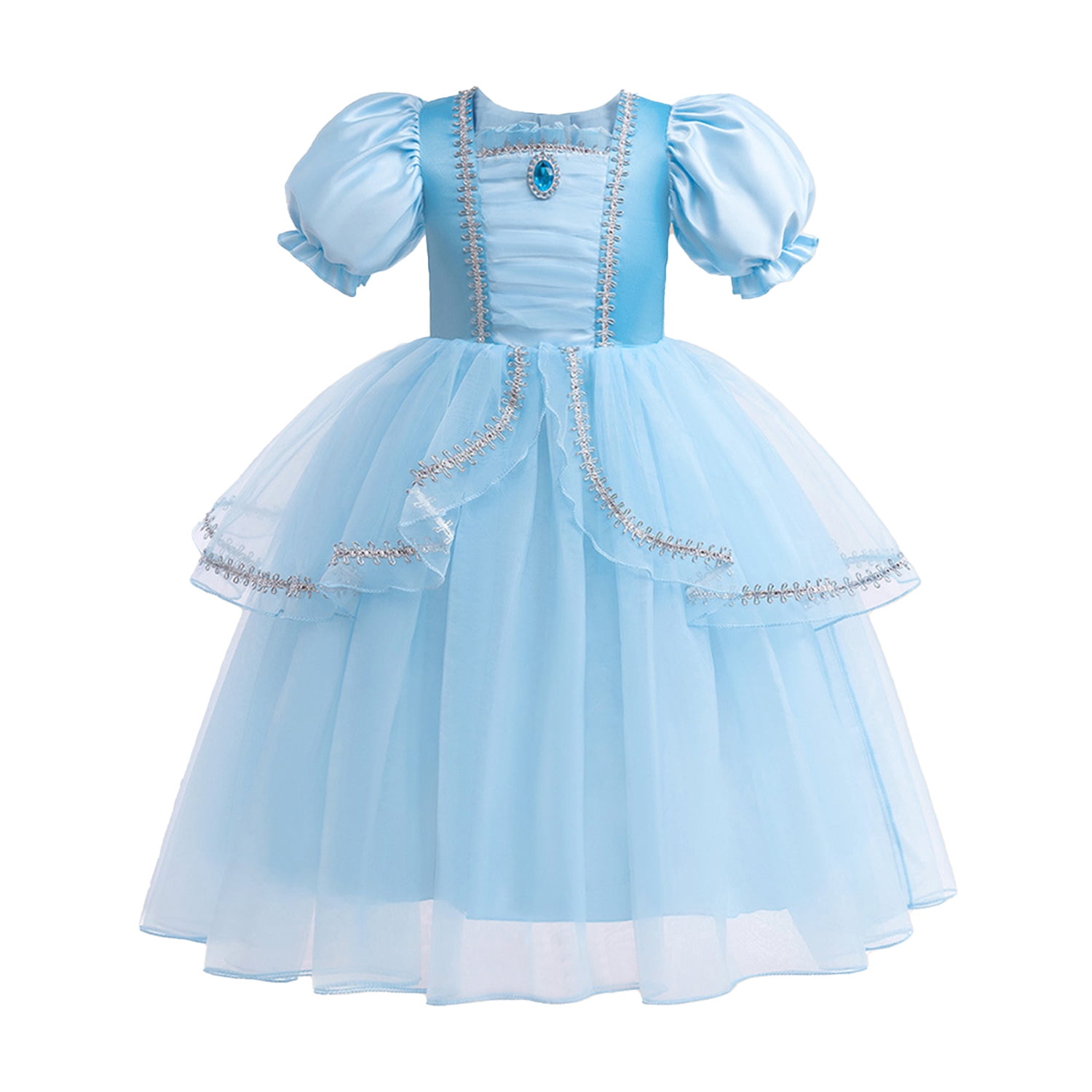 Girls Princess Costume Blue Princess Dresses for Little Girls Fancy ...