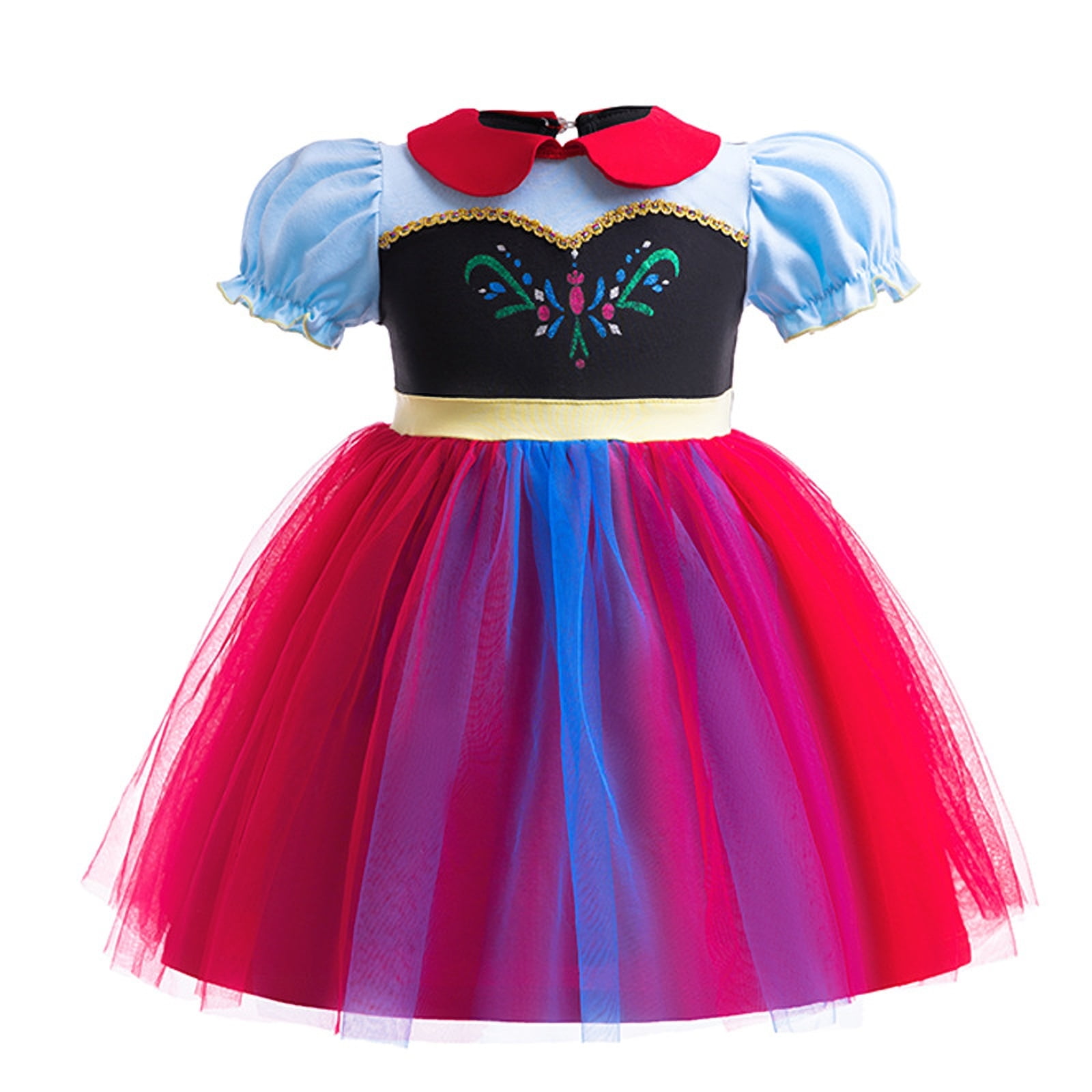 Girls' Princess Costumes Anna Dress Up Halloween Birthday Fancy Party ...