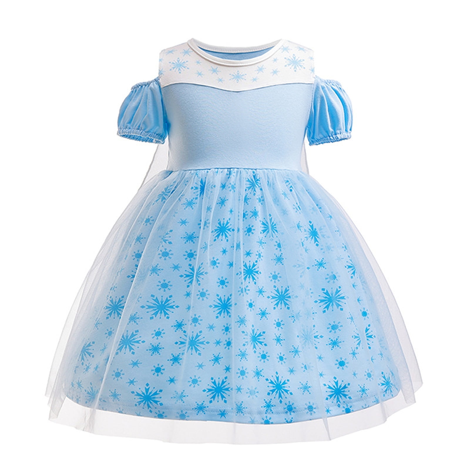 Girls' Princess Costumes Elsa Dress Up Halloween Birthday Fancy Party ...