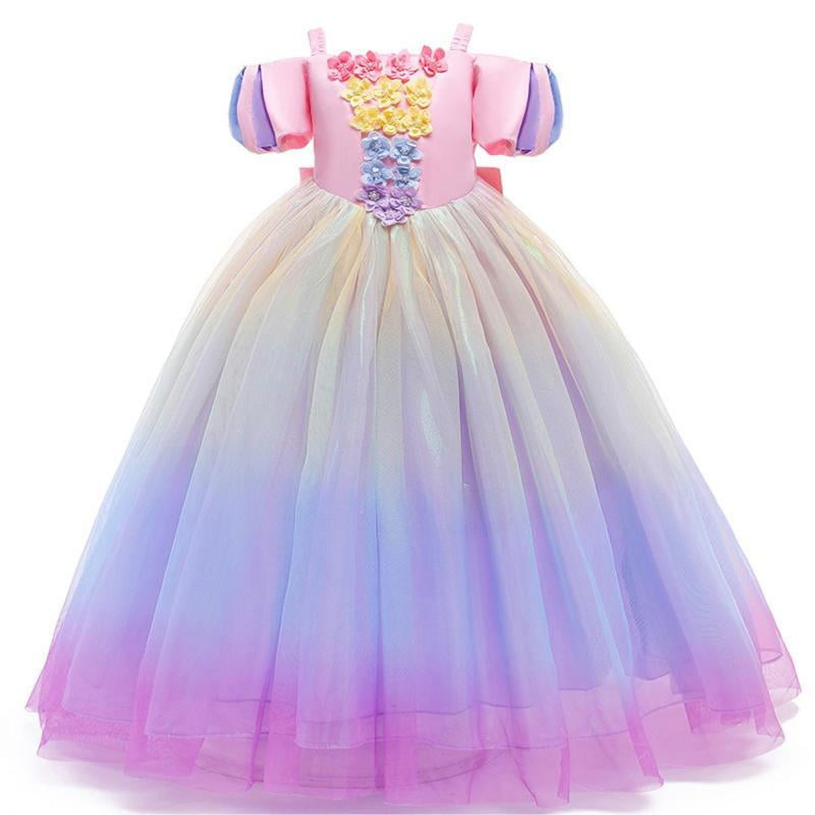 Girls Princess Costumes Halloween Carnival Cosplay Birthday Party Dress ...