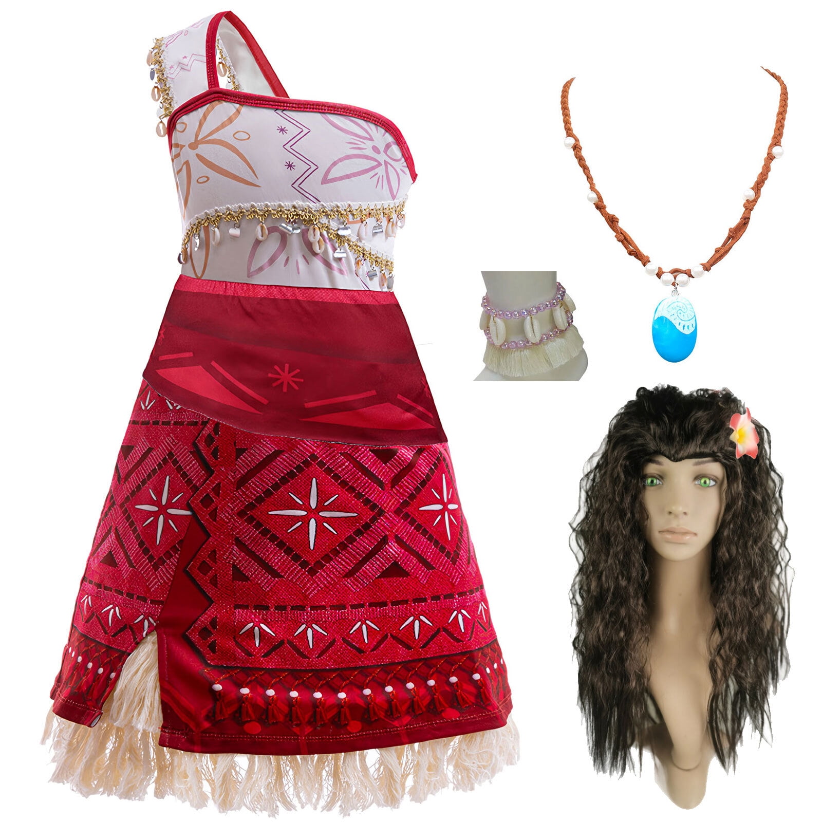 Girls Princess Costumes with Accessories Adventure Outfit Halloween ...