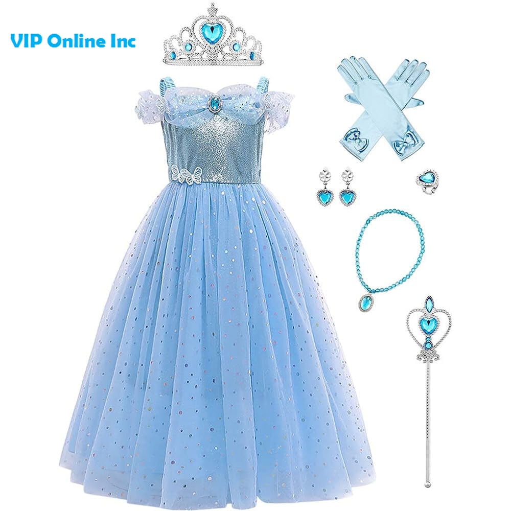 Girls Princess Dress Birthday Party Halloween Christmas Carnival ...