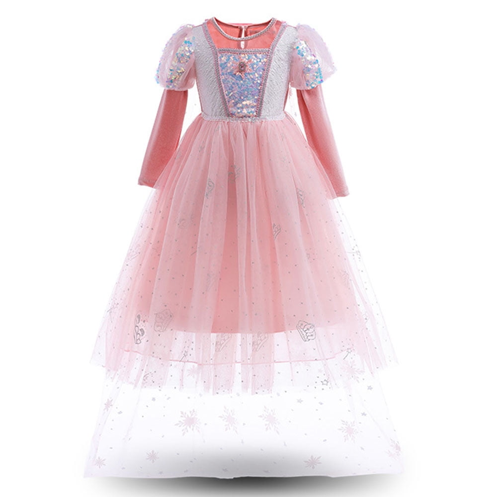Elsa Costume For Girls Snow Queen Princess Costume For Girls - With ...