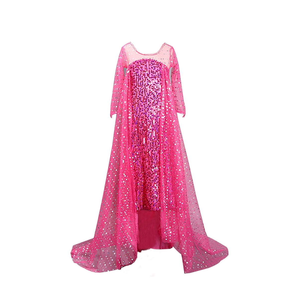 Girls Princess Dress Deluxe Queen Dress Up Kids Halloween Christmas ...