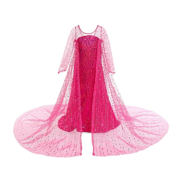Girls Princess Dress Deluxe Queen Dress Up Kids Halloween Christmas ...