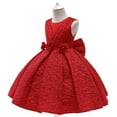 Girls Princess Dress: Satin Lace A-Line Party Gown, Tulle Ruffle ...