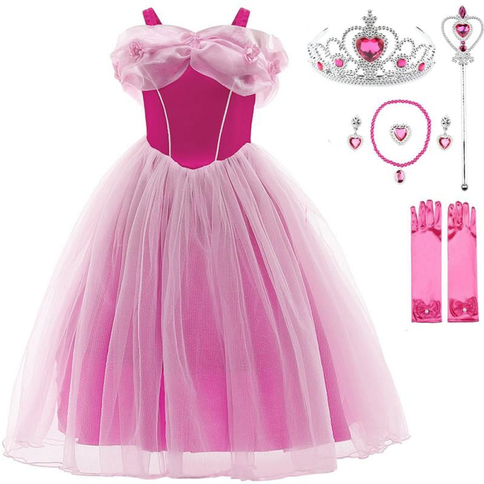 Girls Princess Dress Up Pageant Costume with Aceessories - Walmart.com