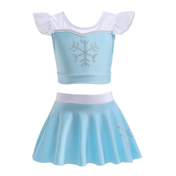 Girls Princess Swimwear Two-Piece Tankini Set Bathing Suits Outdoors ...