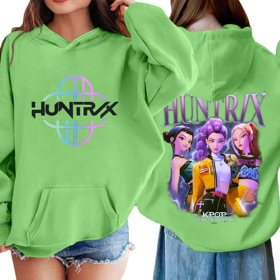 Girls Printed Fleece Hooded Sweatshirt,Long Sleeve Soft Pullover Winter ...