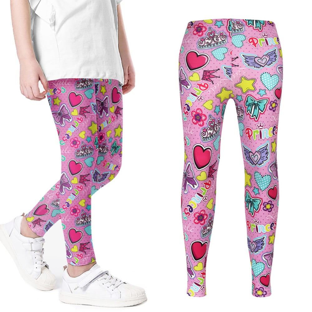 Girls Prints Leggings Casual Girls Leggings Ankle Length - Comfortable ...