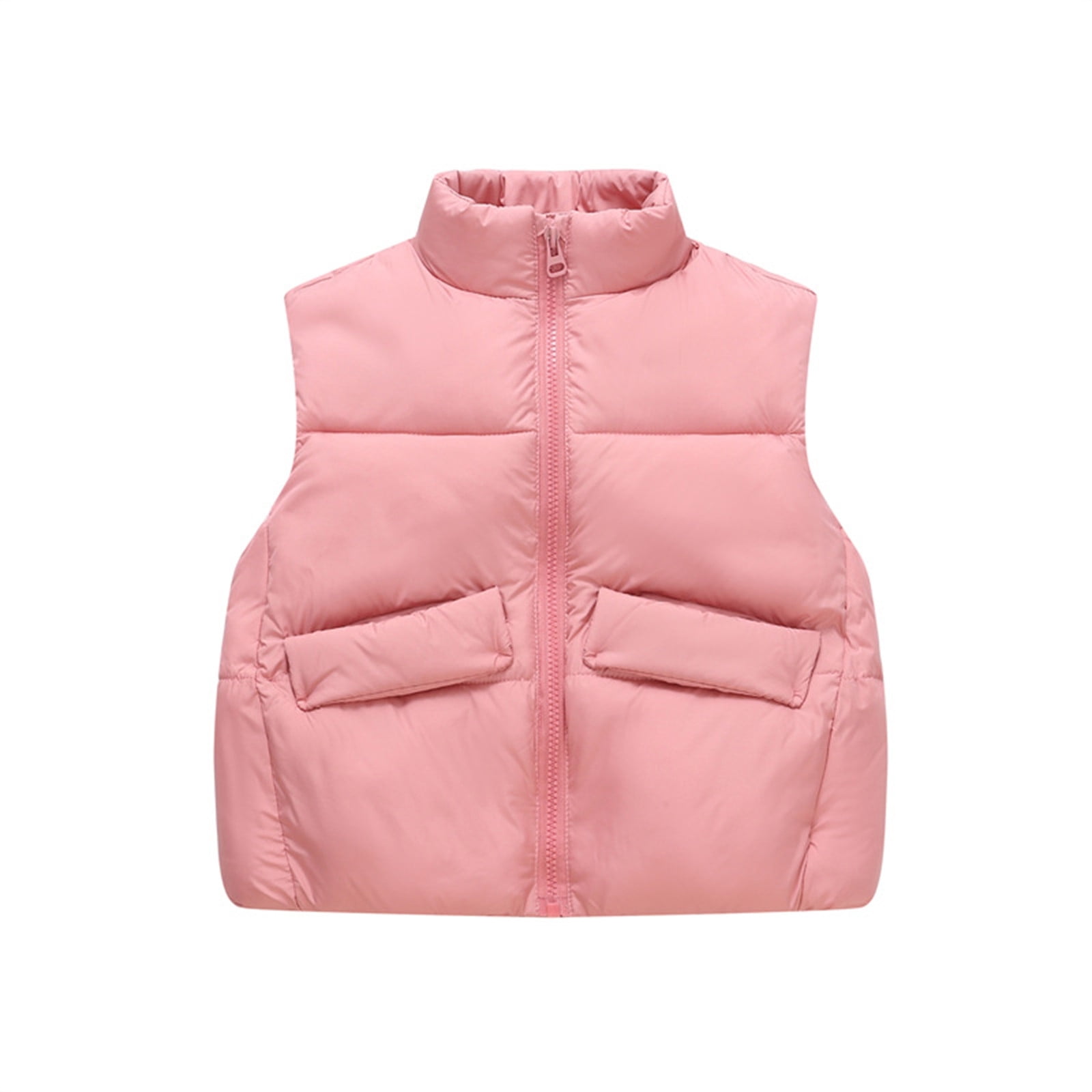 Girls Puffy Vest Lightweight Sleeveless Outerwear Jackets & Vests Kids ...