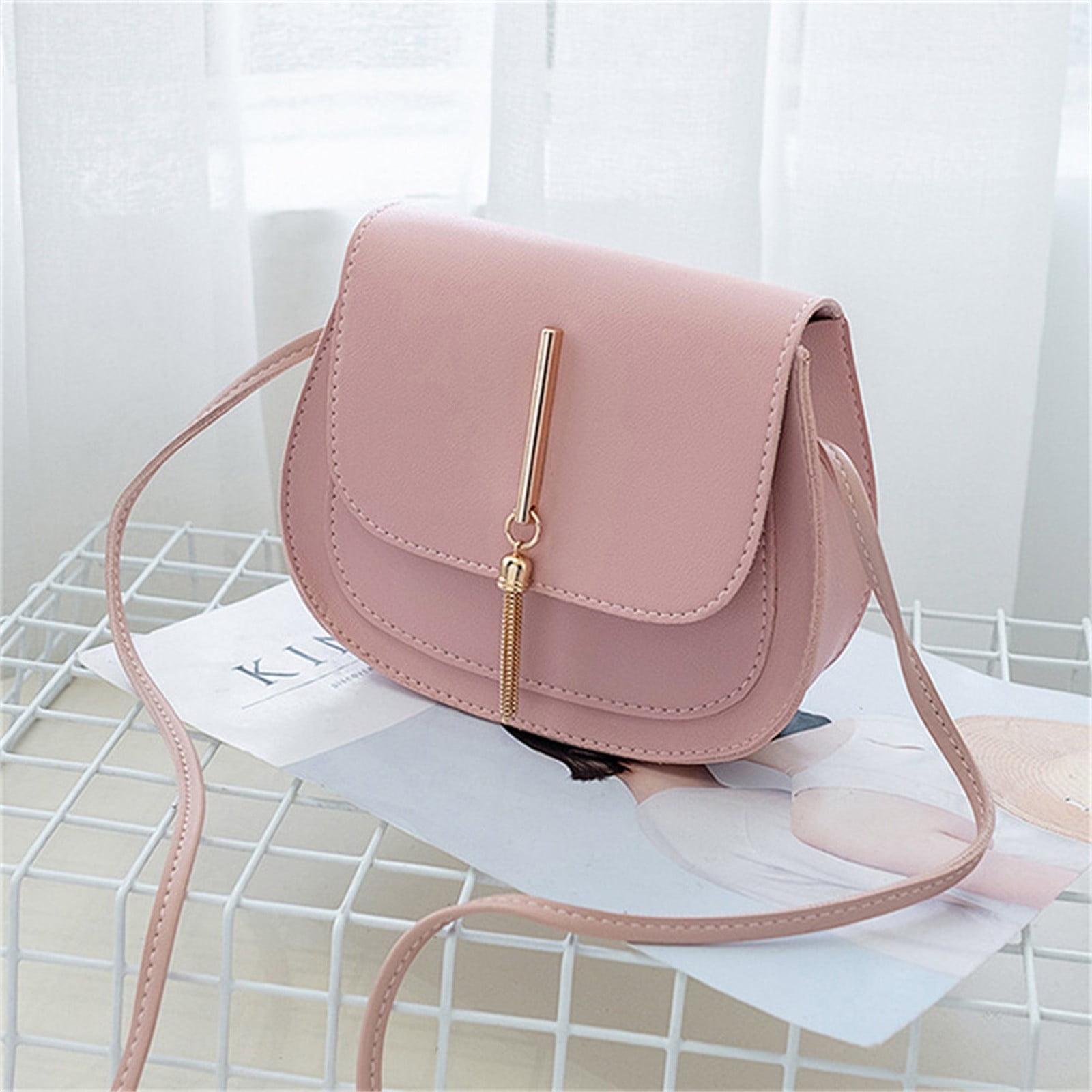 Girls Purse Leather Crossbody Bag with Tassel Mini Shoulder Purse for ...