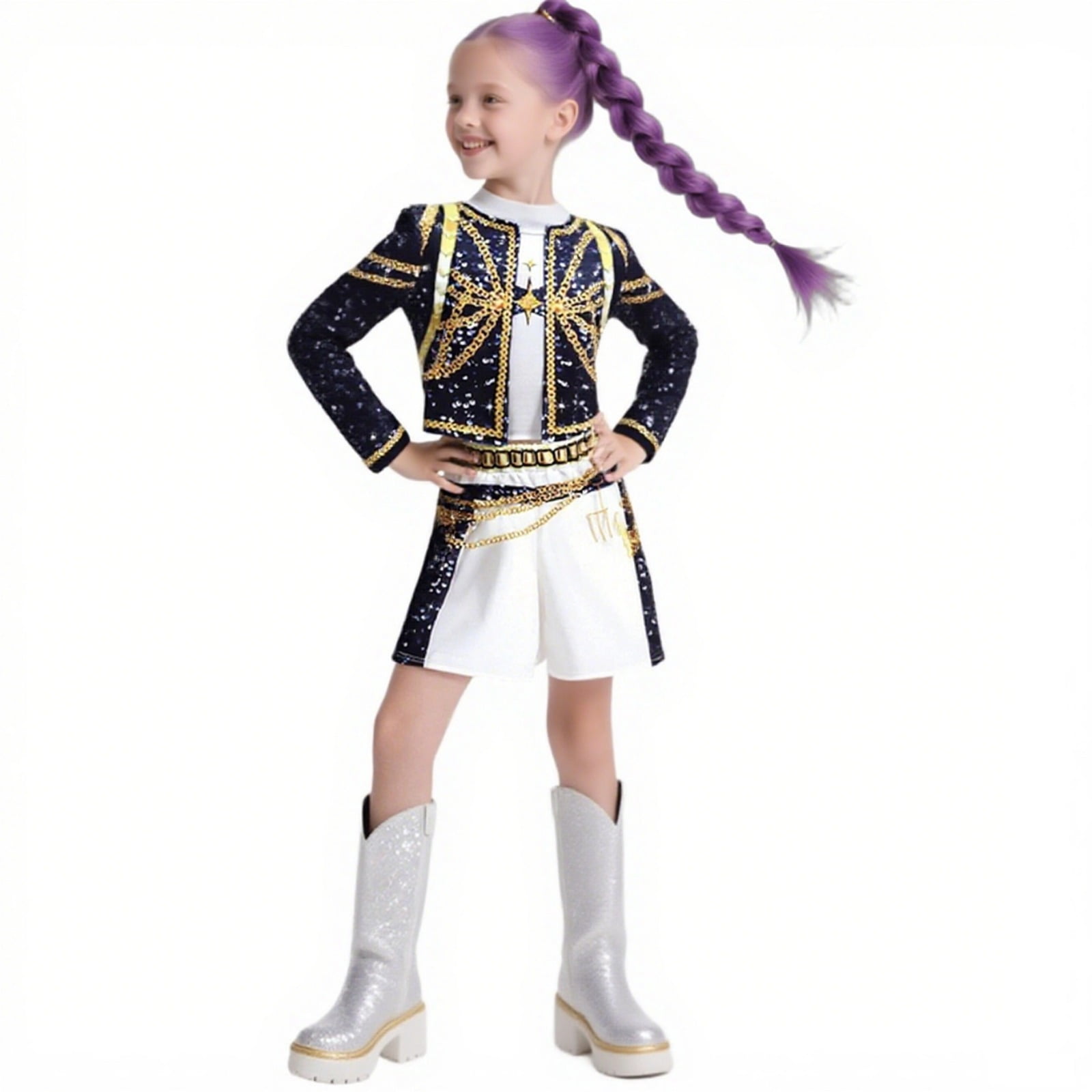 Girls R*umi Halloween Costume Birthday Party P0P Star Halloween ...