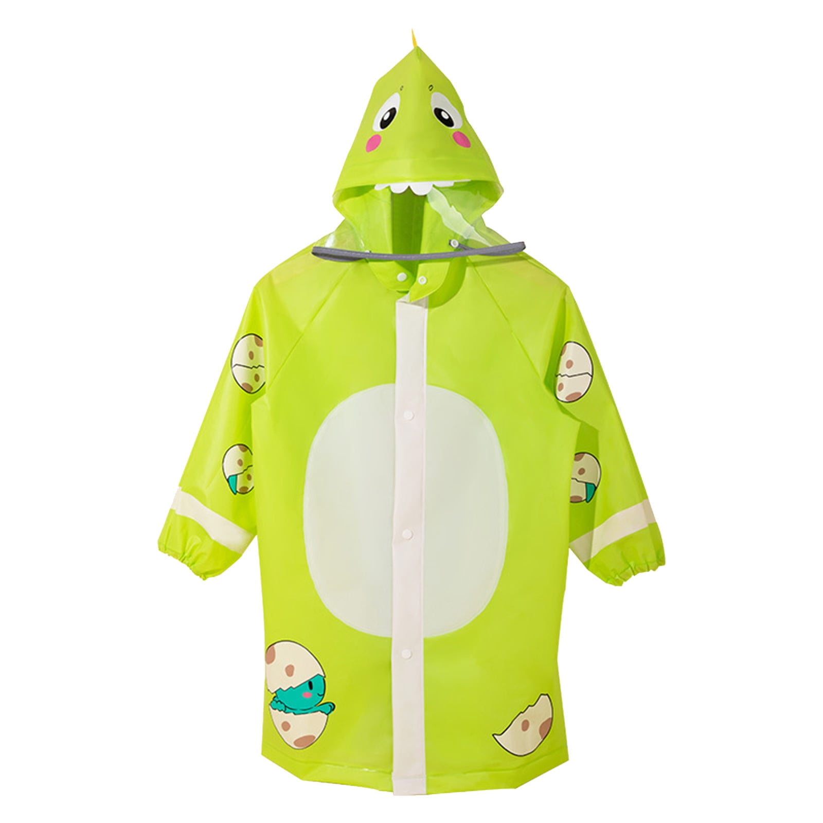 Girls Rain Jacket with School Bag and Hood Students Children Cartoon ...