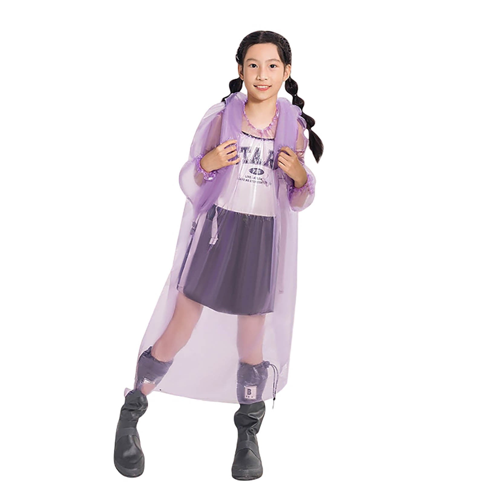 Girls Rain Wear for Kids Raincoat for Girls Lightweight Rain Jacket for ...
