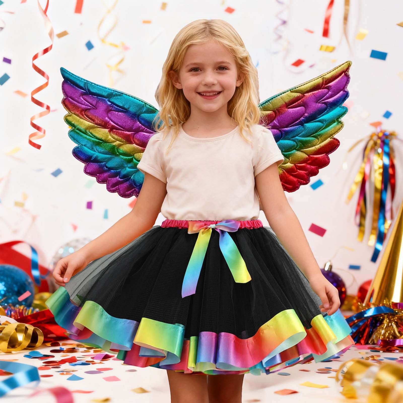 Girls’ Rainbow Layered Tutu Skirts – Ballet Dance Performance Skirts ...