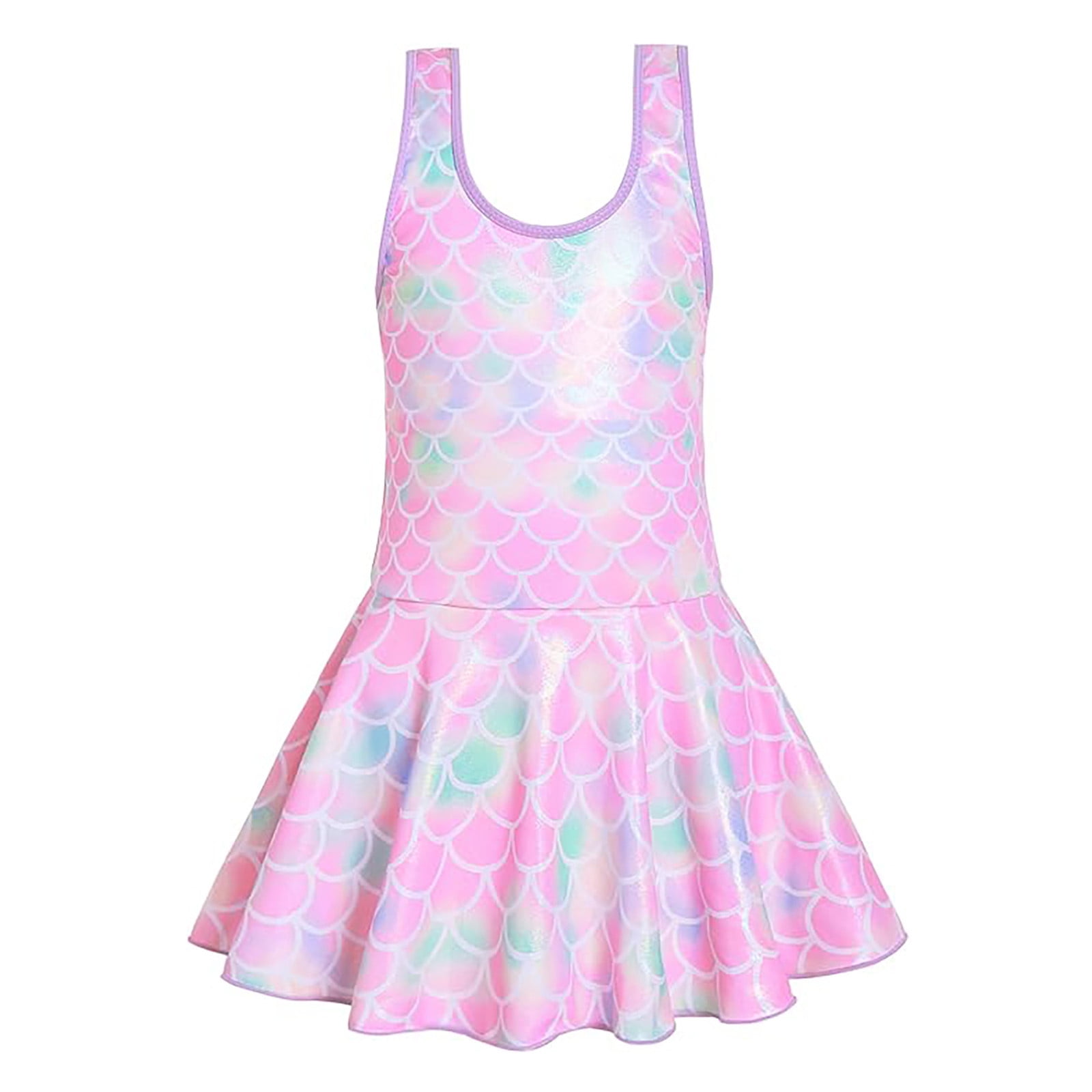 Girls Rainbow Swimsuit Print Swimwear Bathing Suit Kids plus Size ...