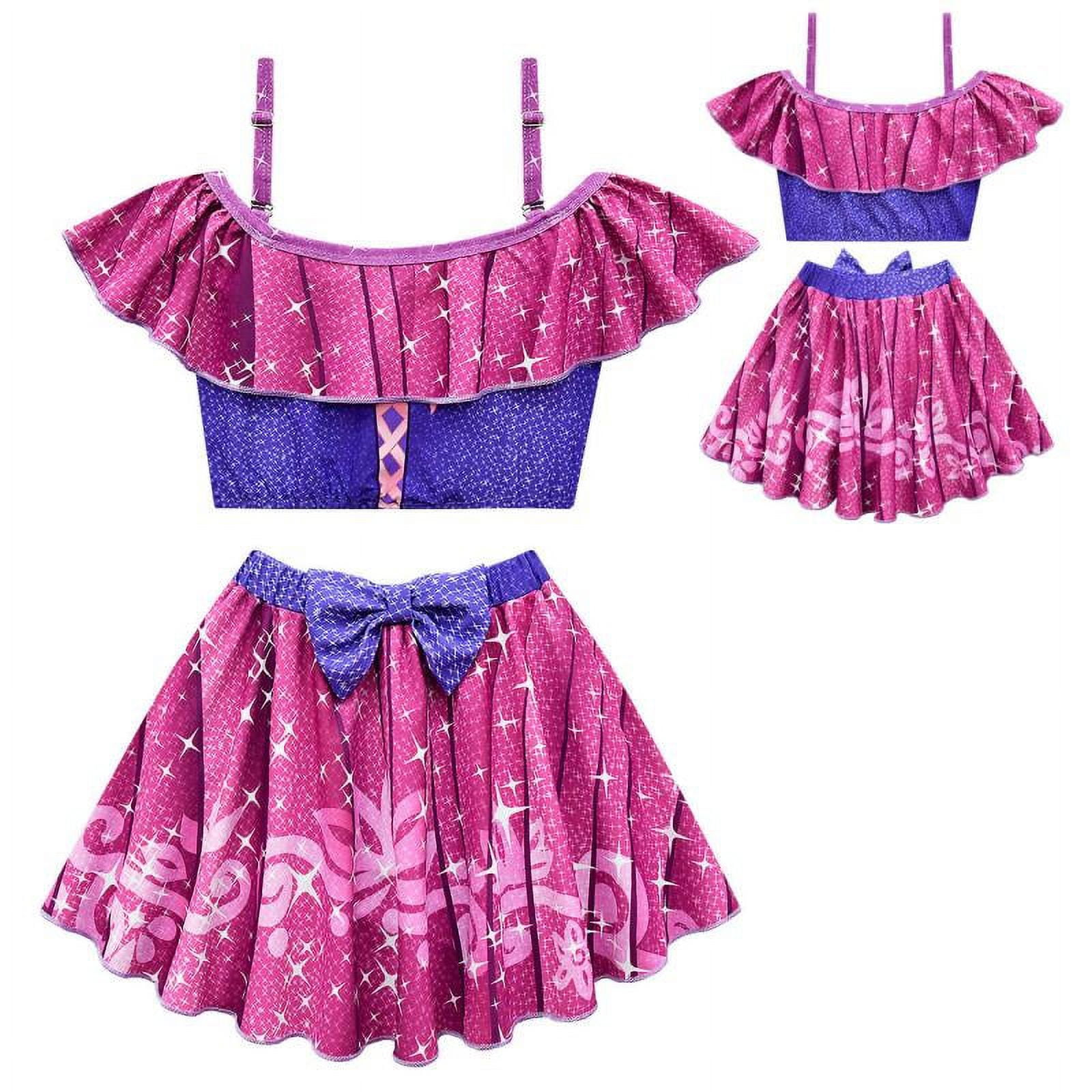 Girls Rapunzel 2 Pieces Swimsuit Swimwear Summer Bathing Suit - Walmart.com