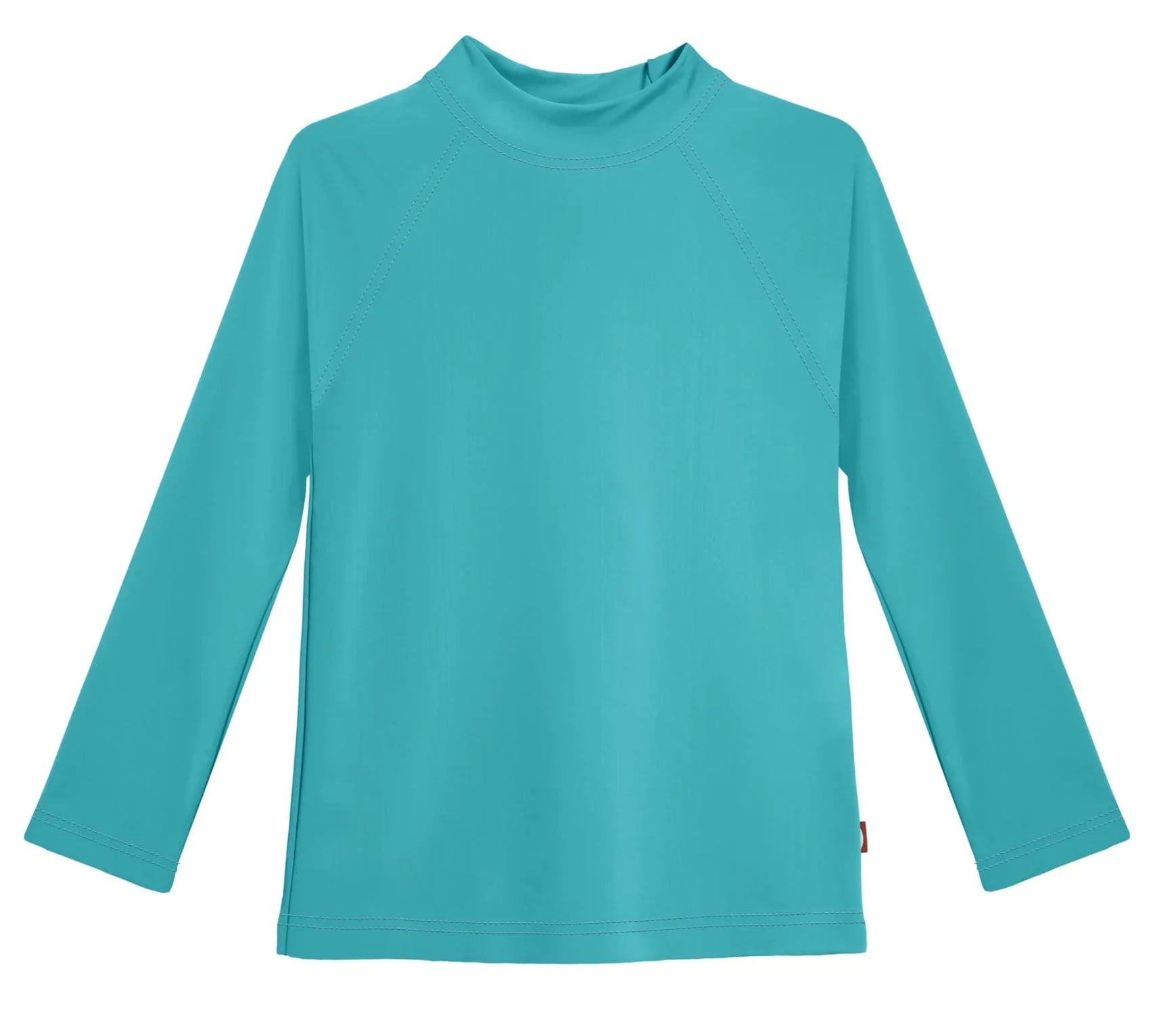 Girls Recycled Nylon UPF 50+ Long Sleeve Rashguard | Aquamarine ...