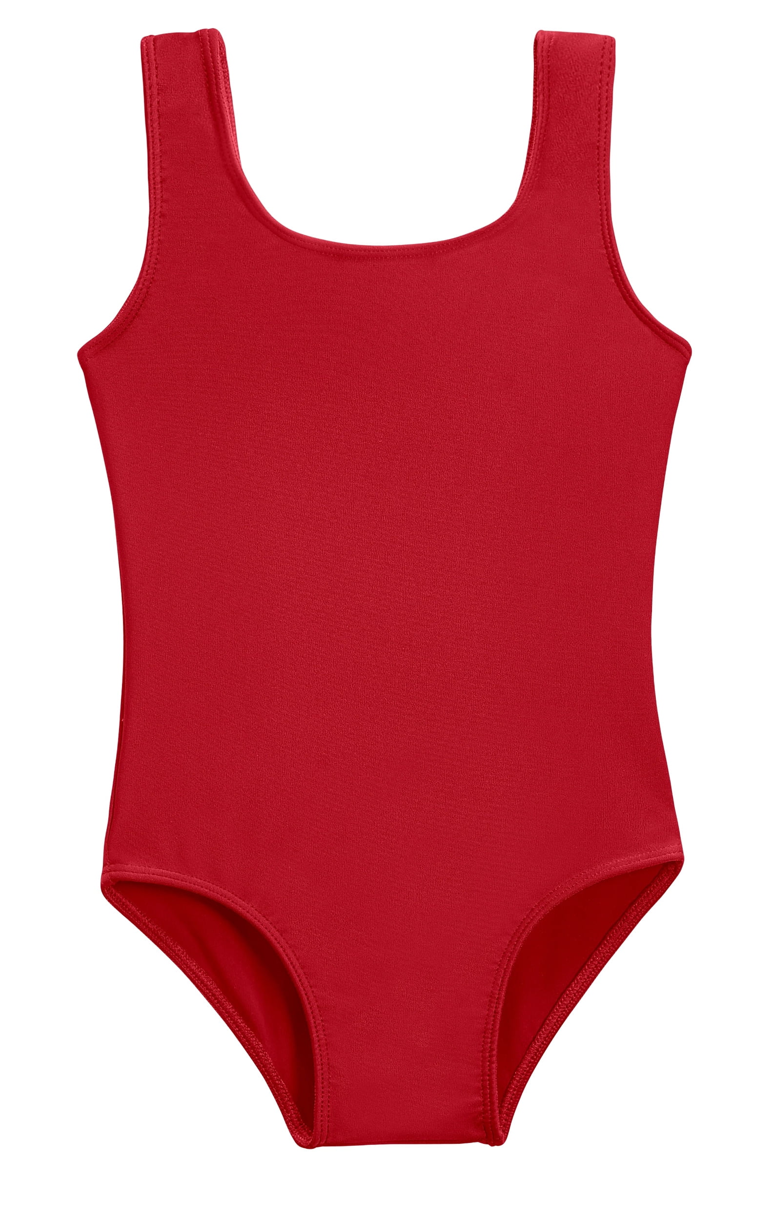 Girls Recycled Nylon UPF 50+ One Piece Swimsuit | Red - Walmart.com