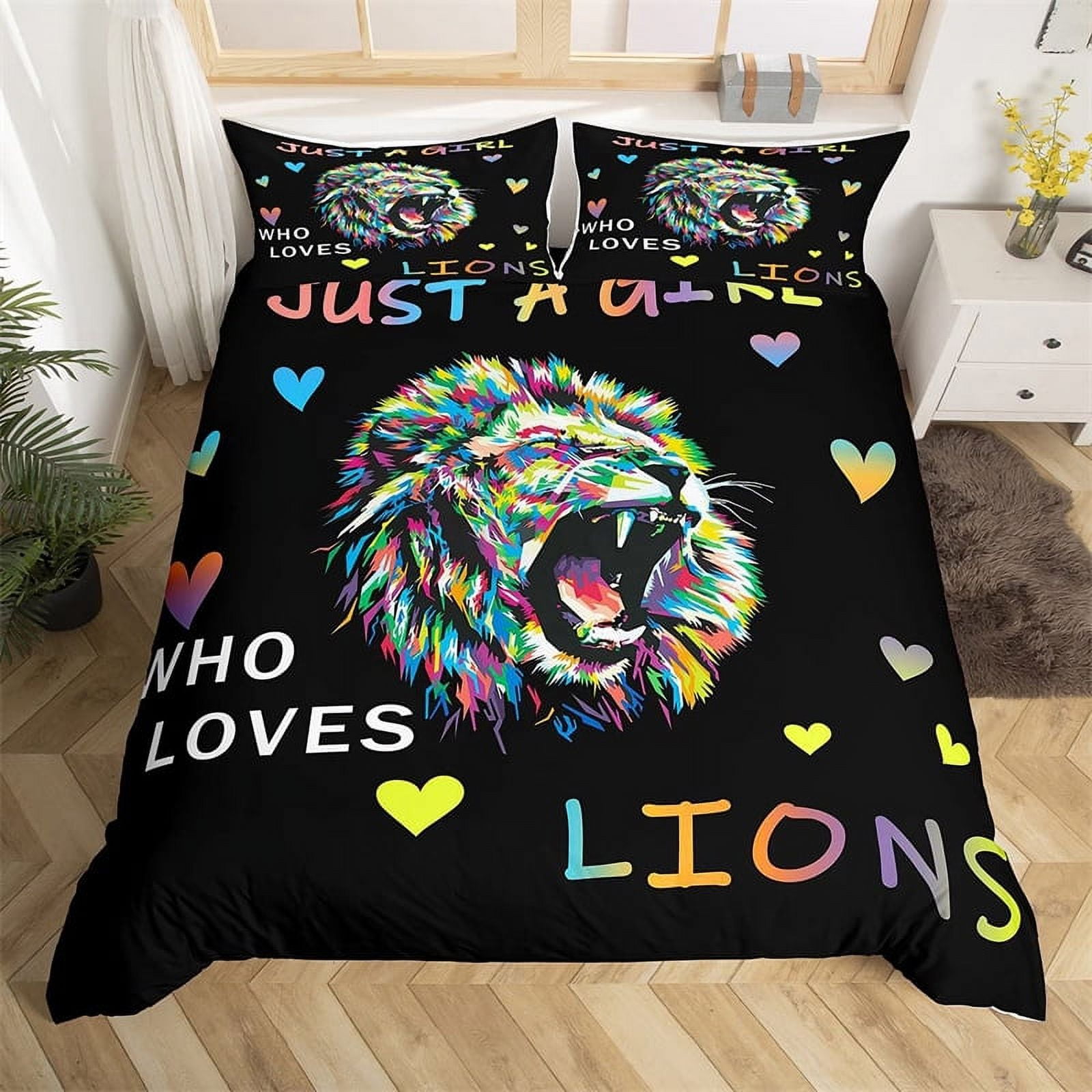Girls Red Rose Bedding Set Women Romantic Floral Duvet Cover Microfiber ...