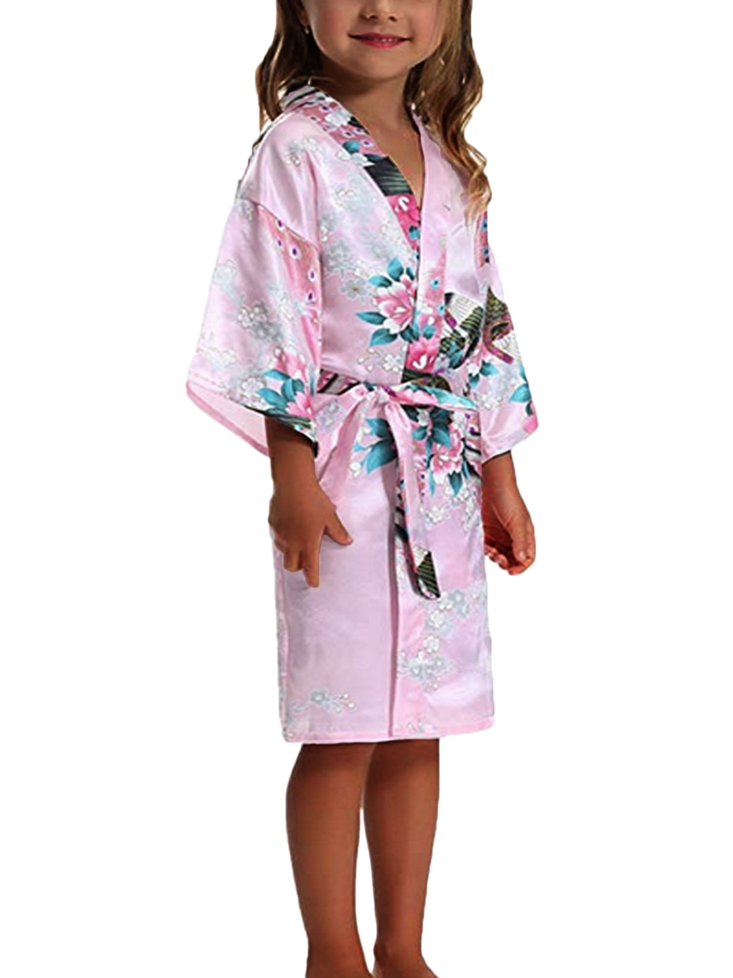 Girls Robes, Floral, Sizes 2T-14, Flower Girl Robes, Spa Party ...