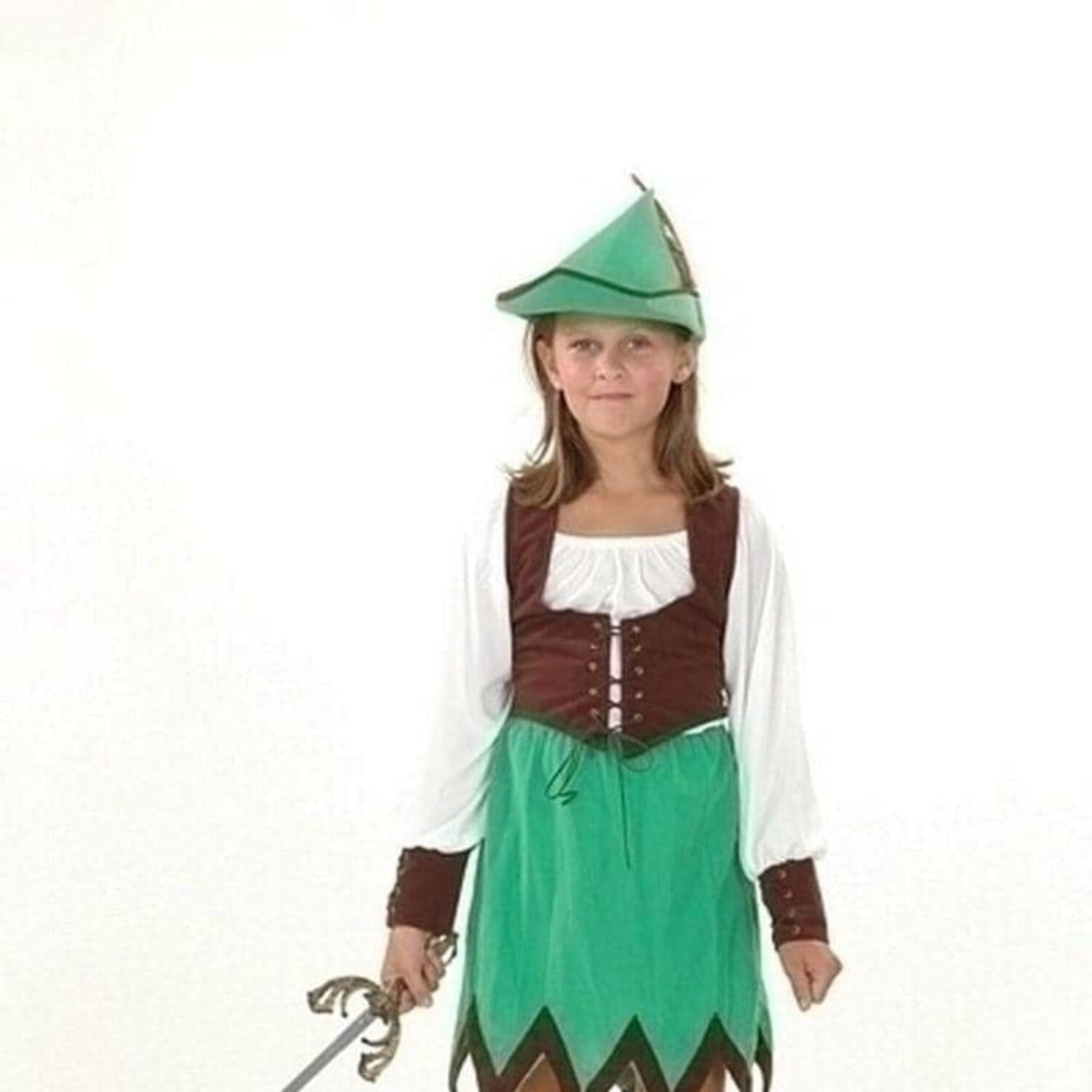 Girls Robin Hood Girl Deluxe Large Childrens Costume Female 9 12 Years ...