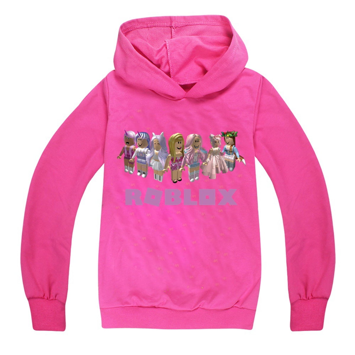 Girls Roblox Cartoon Graphic Sport Hoodies Sweatshirt Novelty Hooded ...