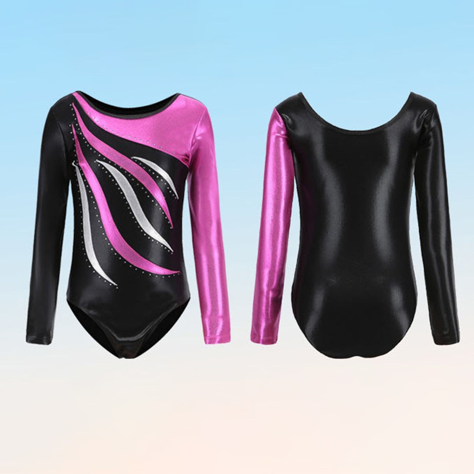 Girls Romper Kids Toddler Girls Long Sleeve Gymnastics Leotard ...