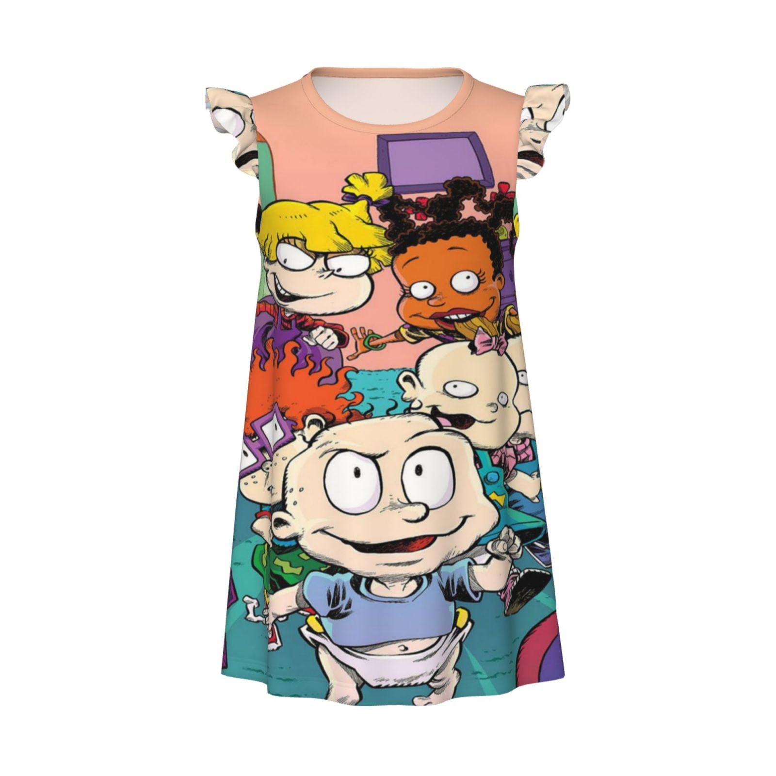 Girls Rugrats Nightgowns Pajamas Kids Sleepwear Night Dress Sleep ...